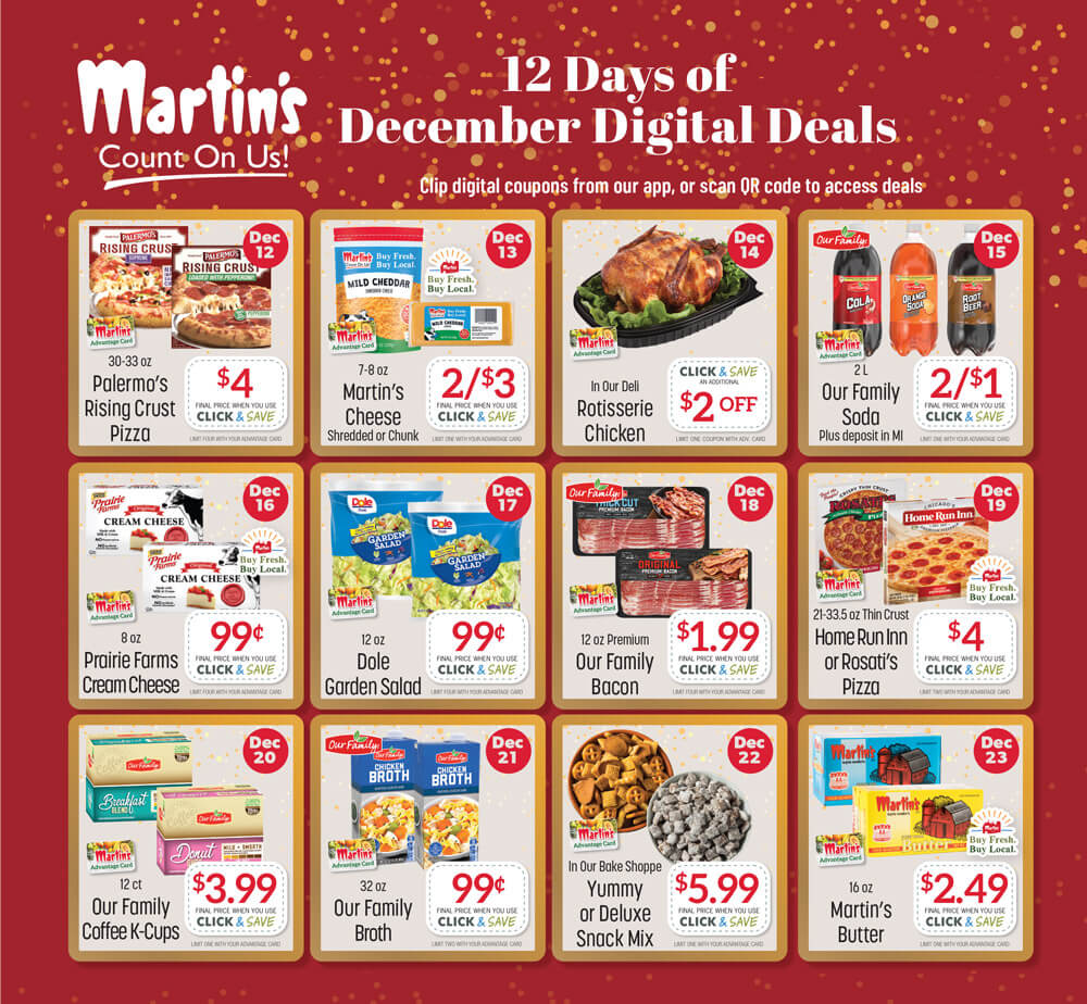12 DAYS OF DIGITAL DEALS - Martin's Super Markets